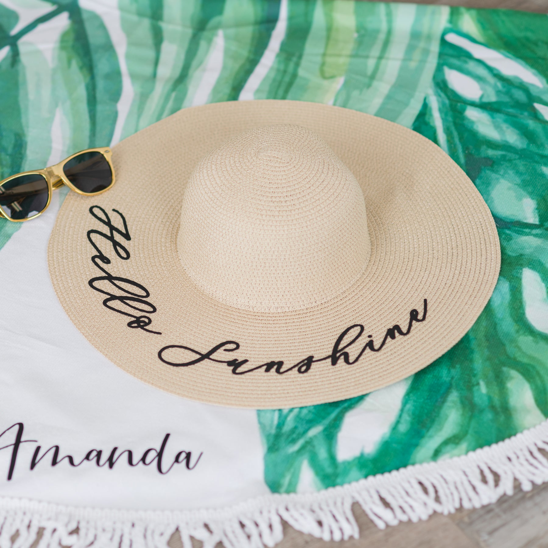 Personalized Beach Hat Everything Decorated Personalized Beach Hat Everything Decorated